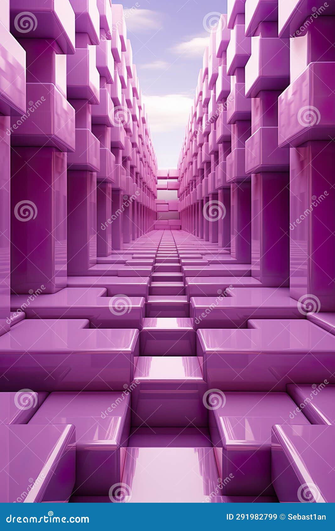 3D Background Featuring Captivating Leading Lines with Copy Text Space ...