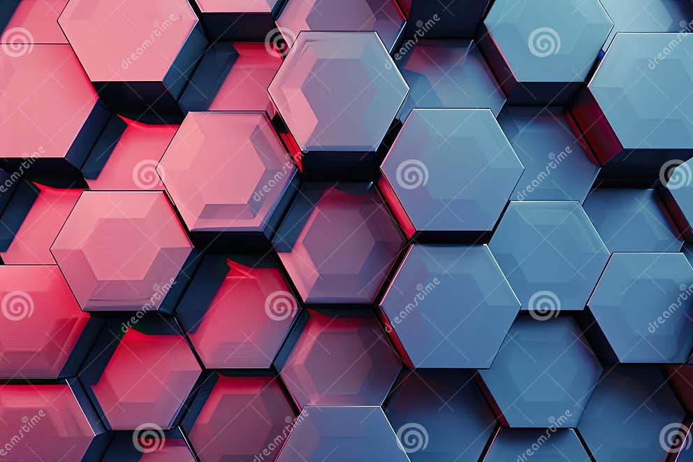 3d Background with Hexagons Pattern of 3d Hexagons Wallpaper Stock ...