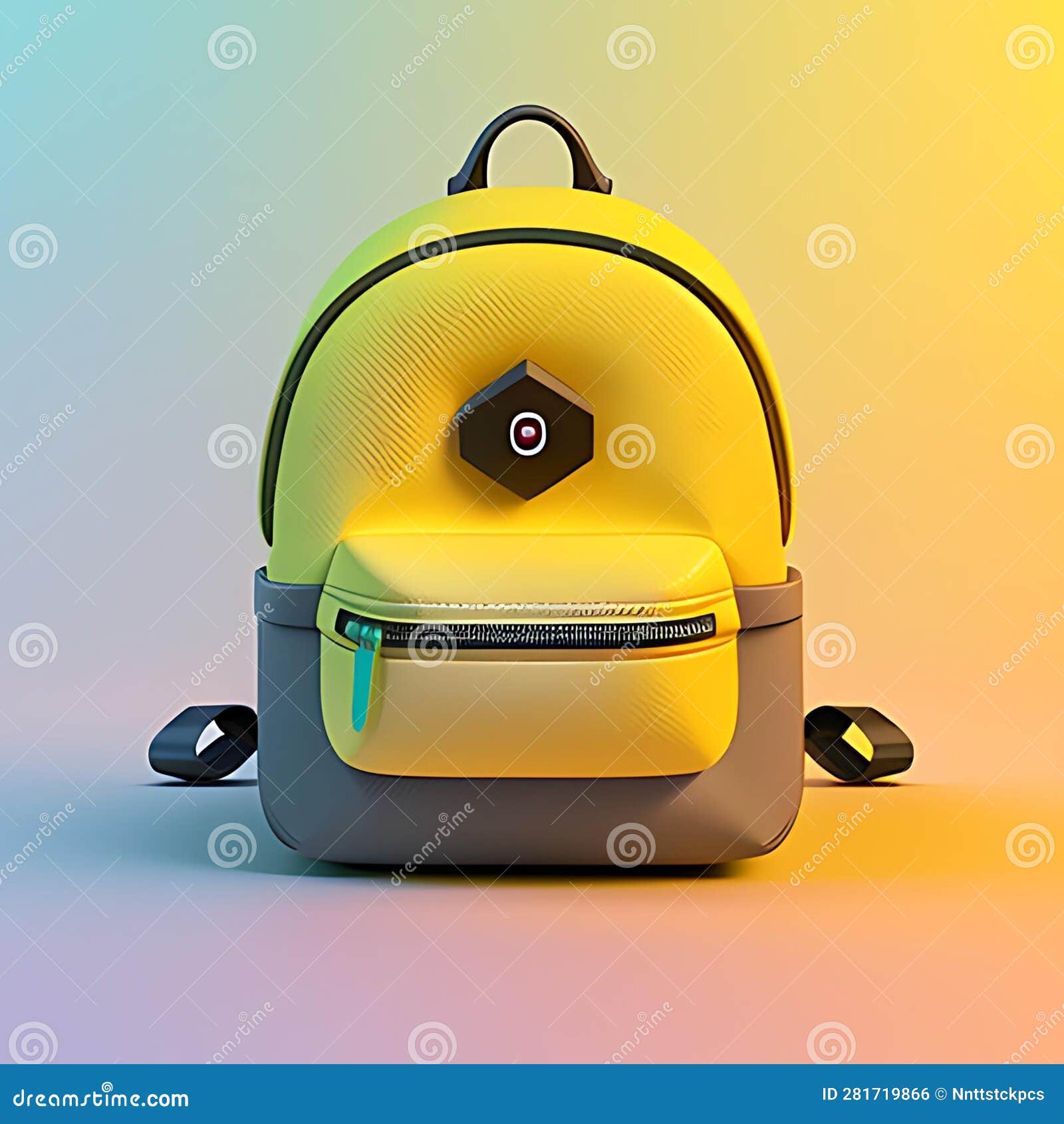 3D backpack stock illustration. Illustration of brand - 281719866