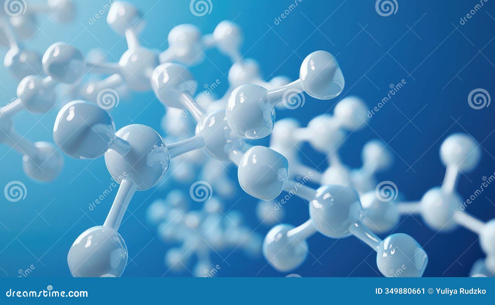Polystyrene Molecular Structure 3d, Flat Model, Synthetic Polymer ...