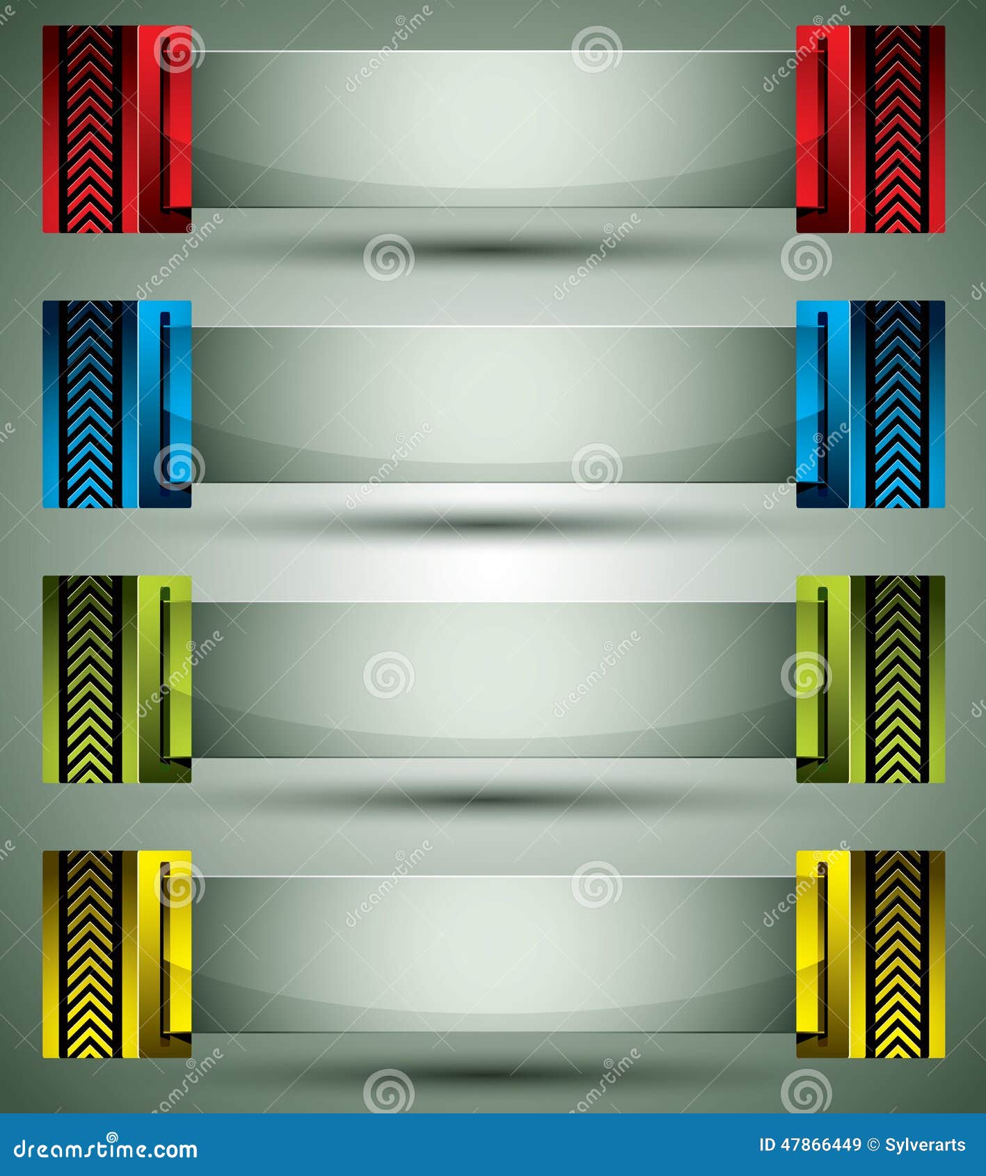 3d banners set. stock vector. Illustration of layout - 47866449