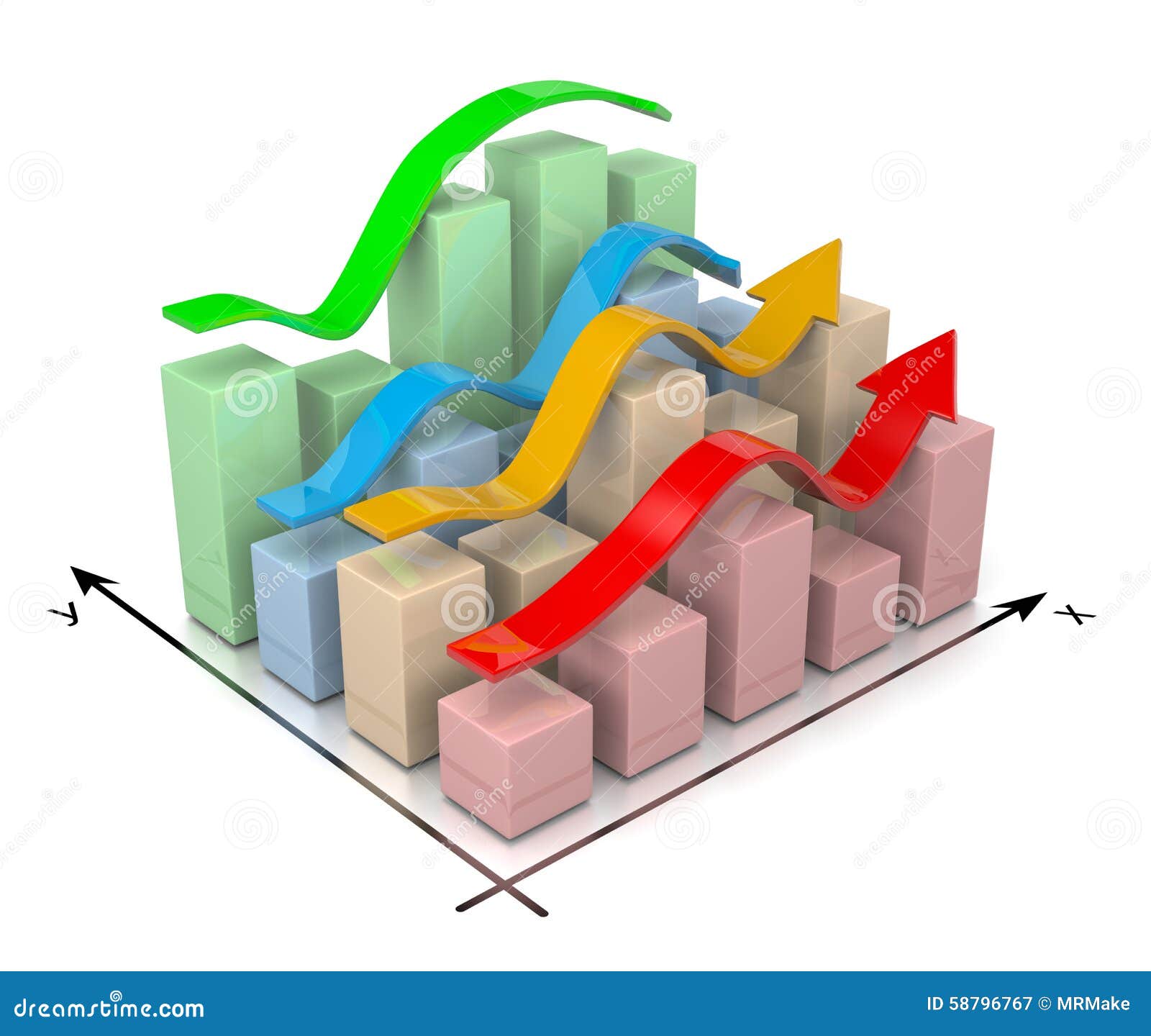3D Bar Chart stock illustration. Illustration of graph - 58796767 3D Bar Chart stock illustration. Illustration of graph - 58796767