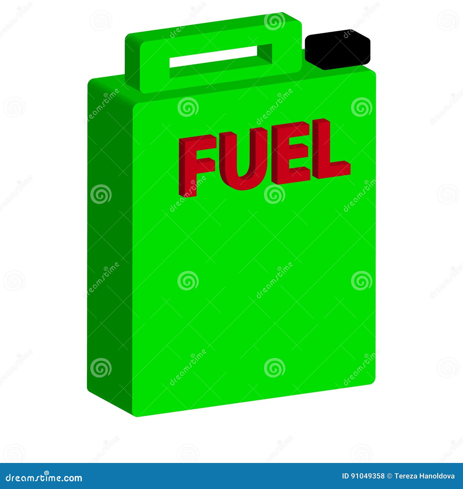 3D Barrel of Fuel on White Background. Stock Vector - Illustration of ...