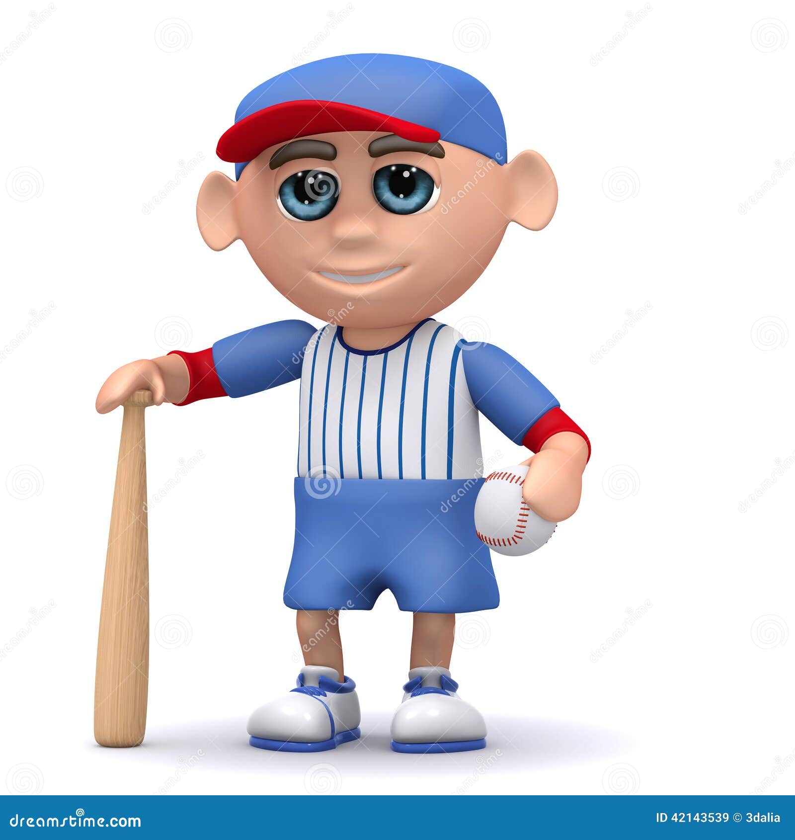 3d Baseball kid stock illustration. Illustration of toon - 42143539