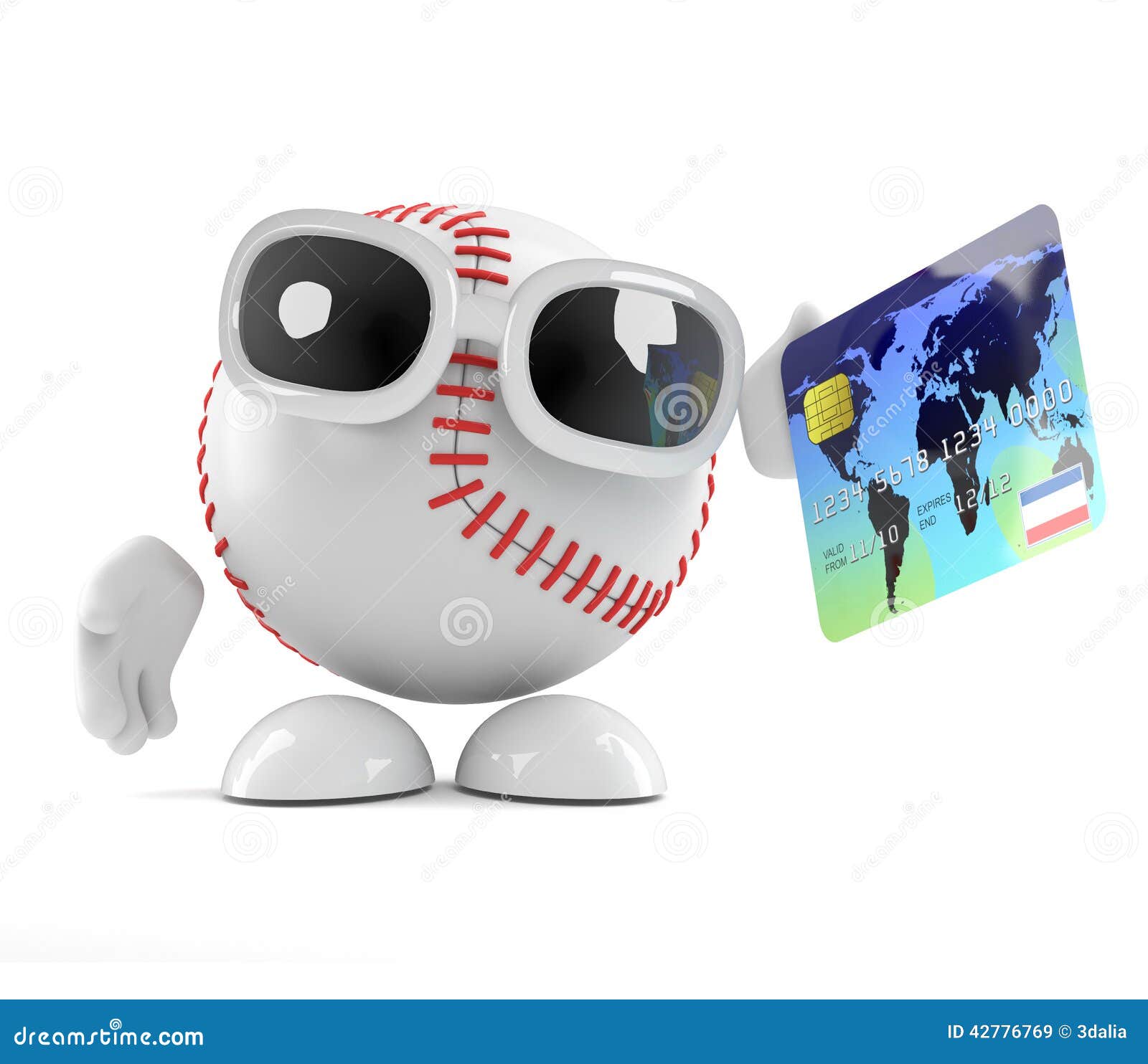 Baseball Customer Service Mascot Vector Cartoon Illustration ...