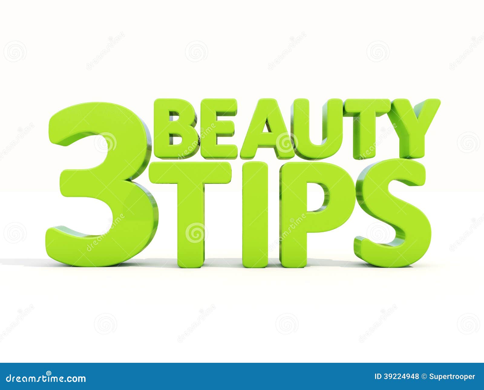 3d Beauty tips stock illustration. Illustration of comeliness - 39224948