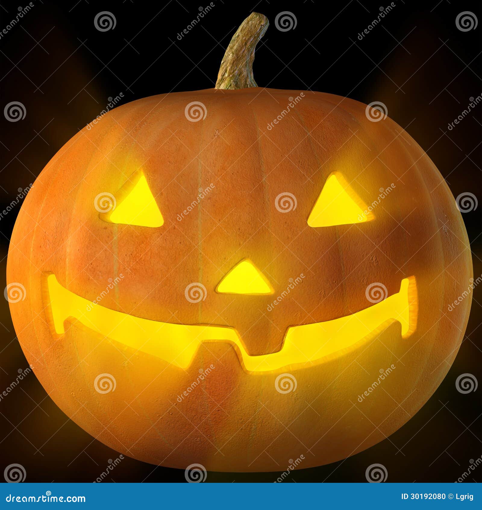 3d Beeld Van Gloeiende Hefboom-o-lantaarn Stock Illustratie ...