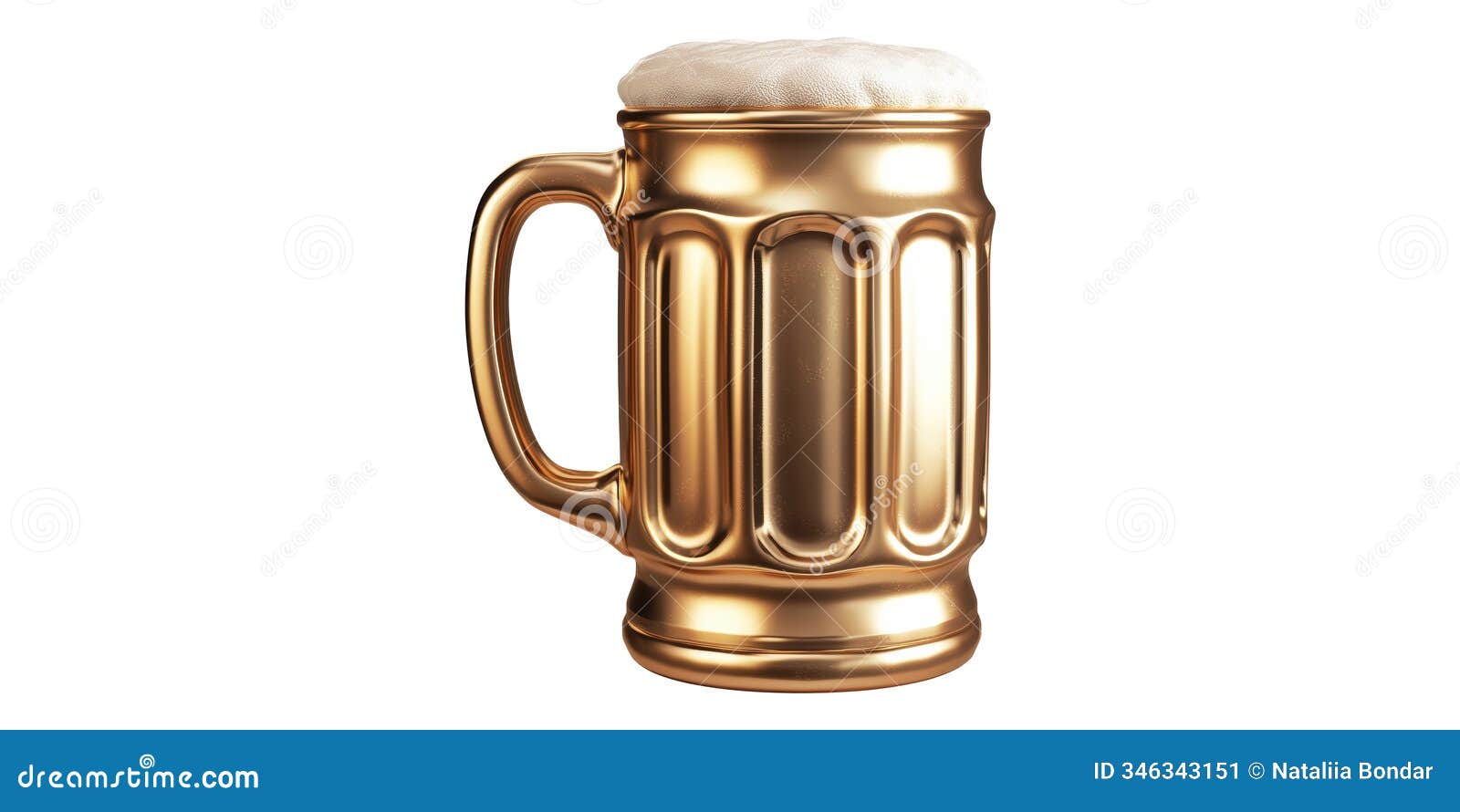 3D Beer Mug Illustration Isolated on Transparent Background Stock ...