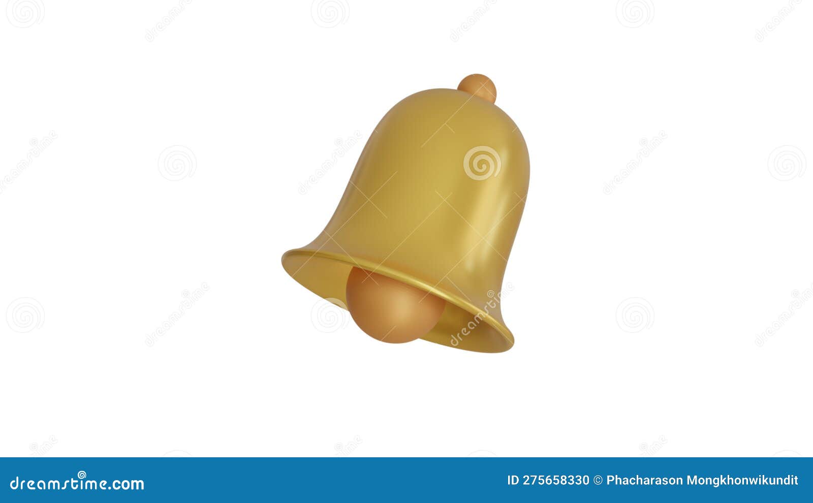 3D Bell Notifications. Realistic 3d Object with Sound Symbol. Creative ...