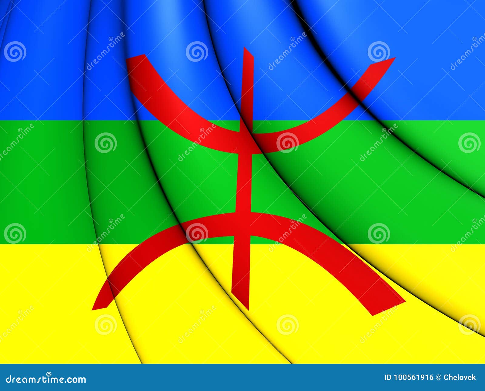 Berber Flag Stock Photography | CartoonDealer.com #100561916
