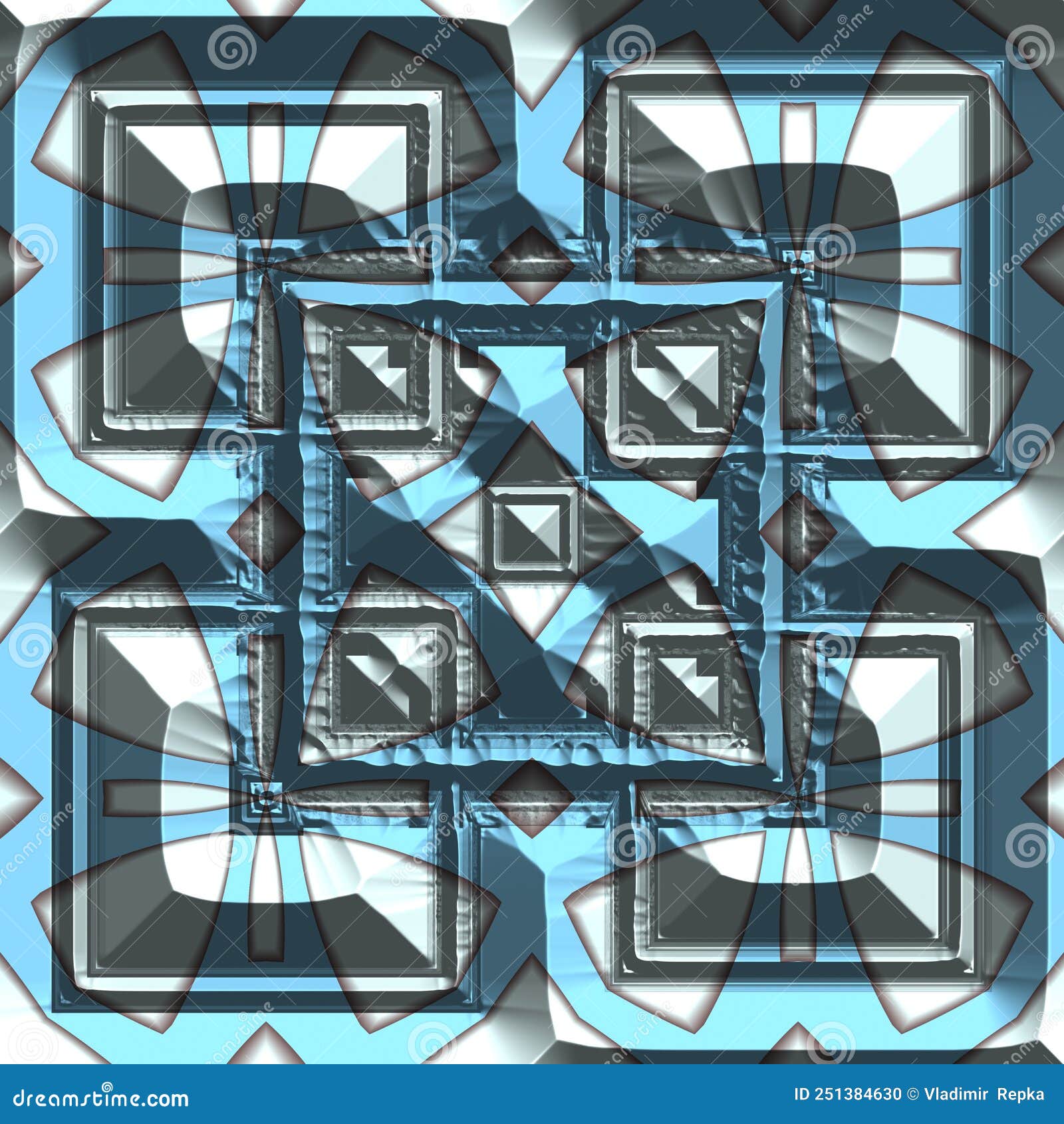 3D Beveled Background Seamless Tile Stock Illustration - Illustration ...