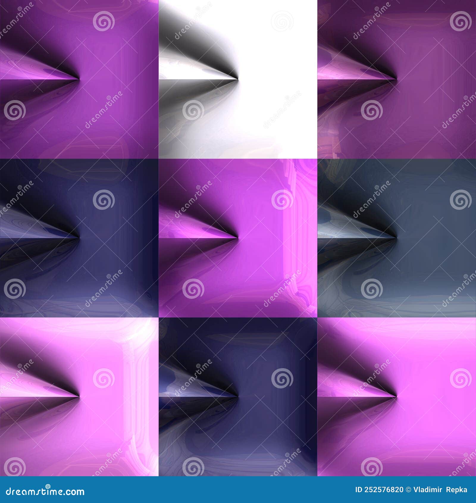 3D Beveled Generative Glossy Pattern Tile Stock Illustration ...