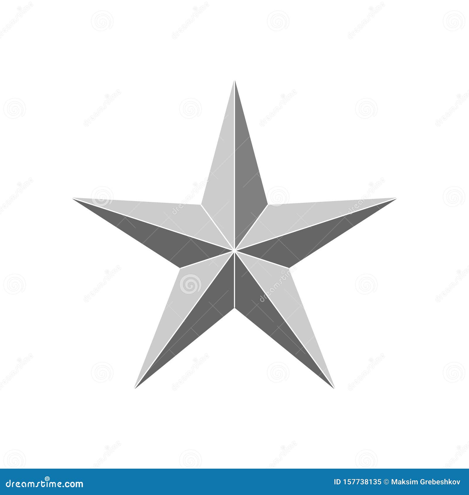 3d beveled star stock illustration. Illustration of astronomy - 157738135