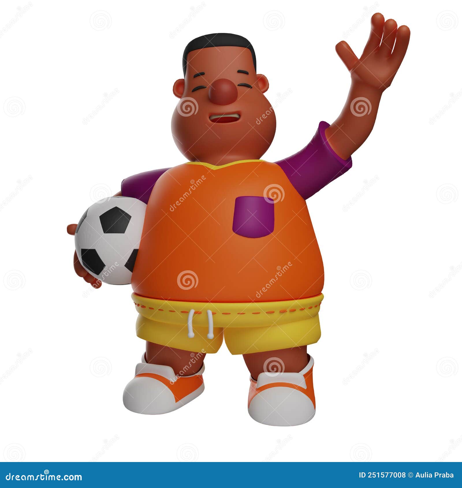3D Big Boy Cartoon Illustration Having a Big Smile Stock Illustration ...