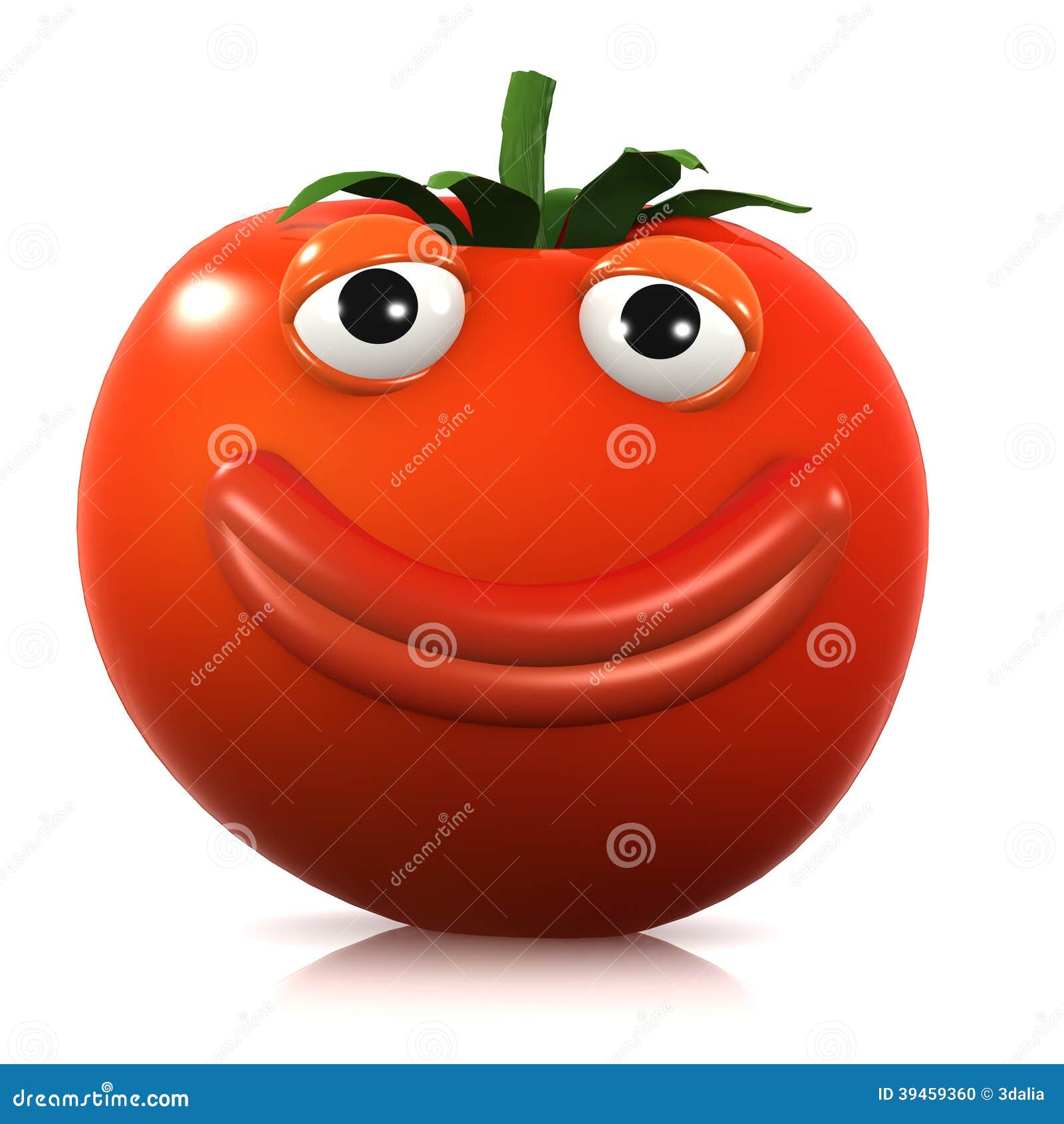3d Big smile tomato stock illustration. Illustration of gourmet - 39459360