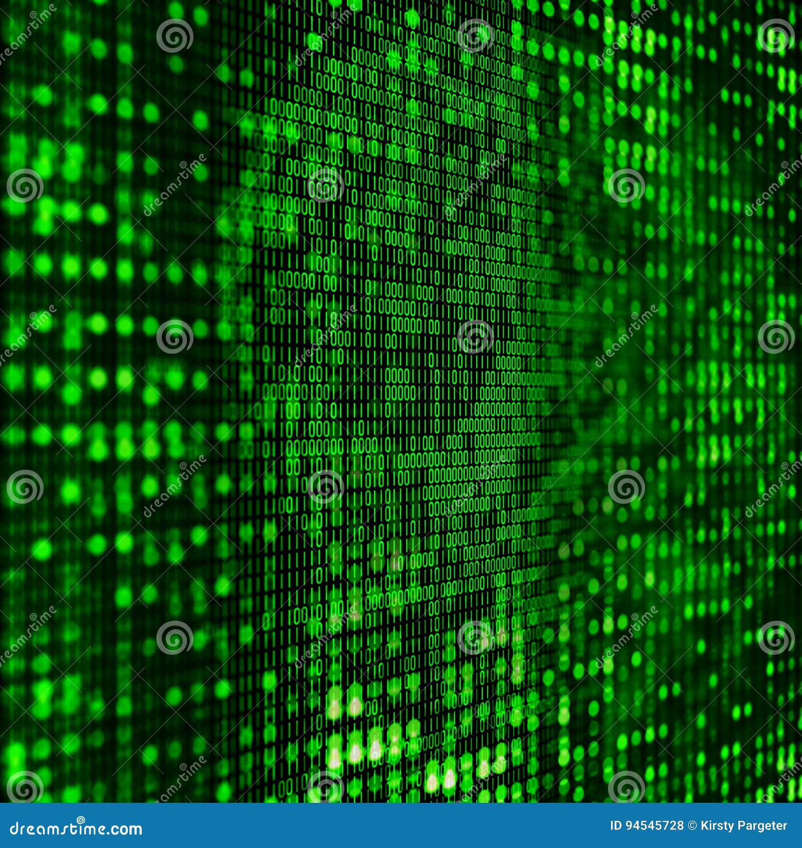 3d Binary Code Background Stock Illustration Illustration Of Hacker