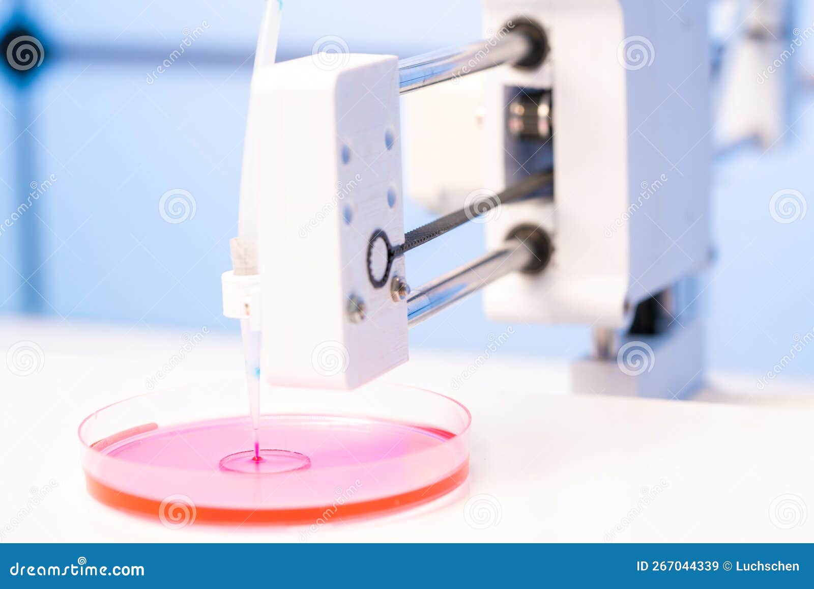 3D Bioprinter Ready To 3D Print Cells Onto an Electrode. Biomaterials ...