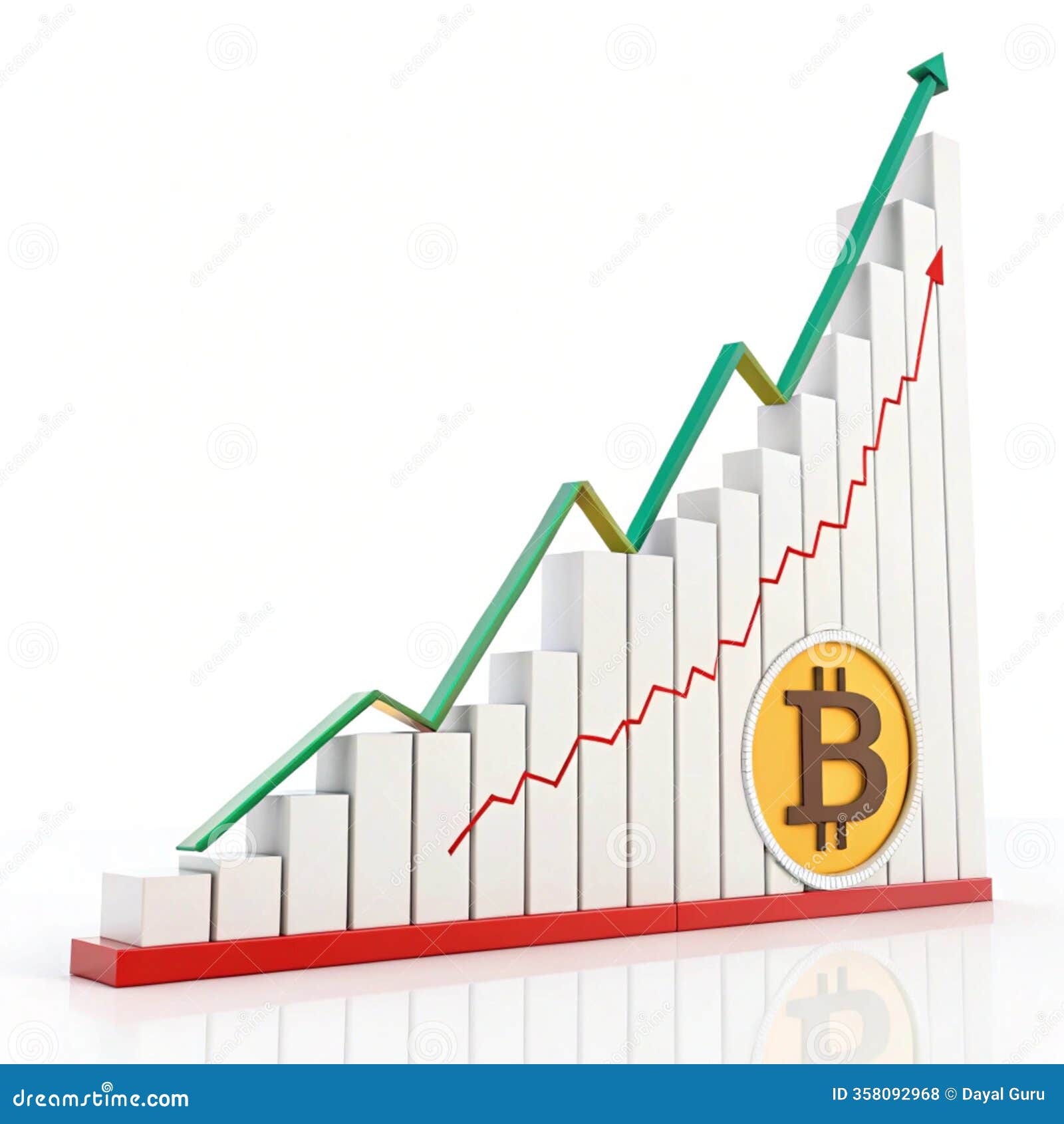 Bitcoin Graph, AI Generated Stock Photography | CartoonDealer.com ...