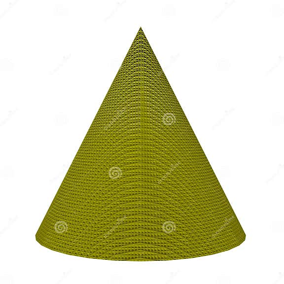 3D Black Cone. Isolated on White Background Stock Illustration ...