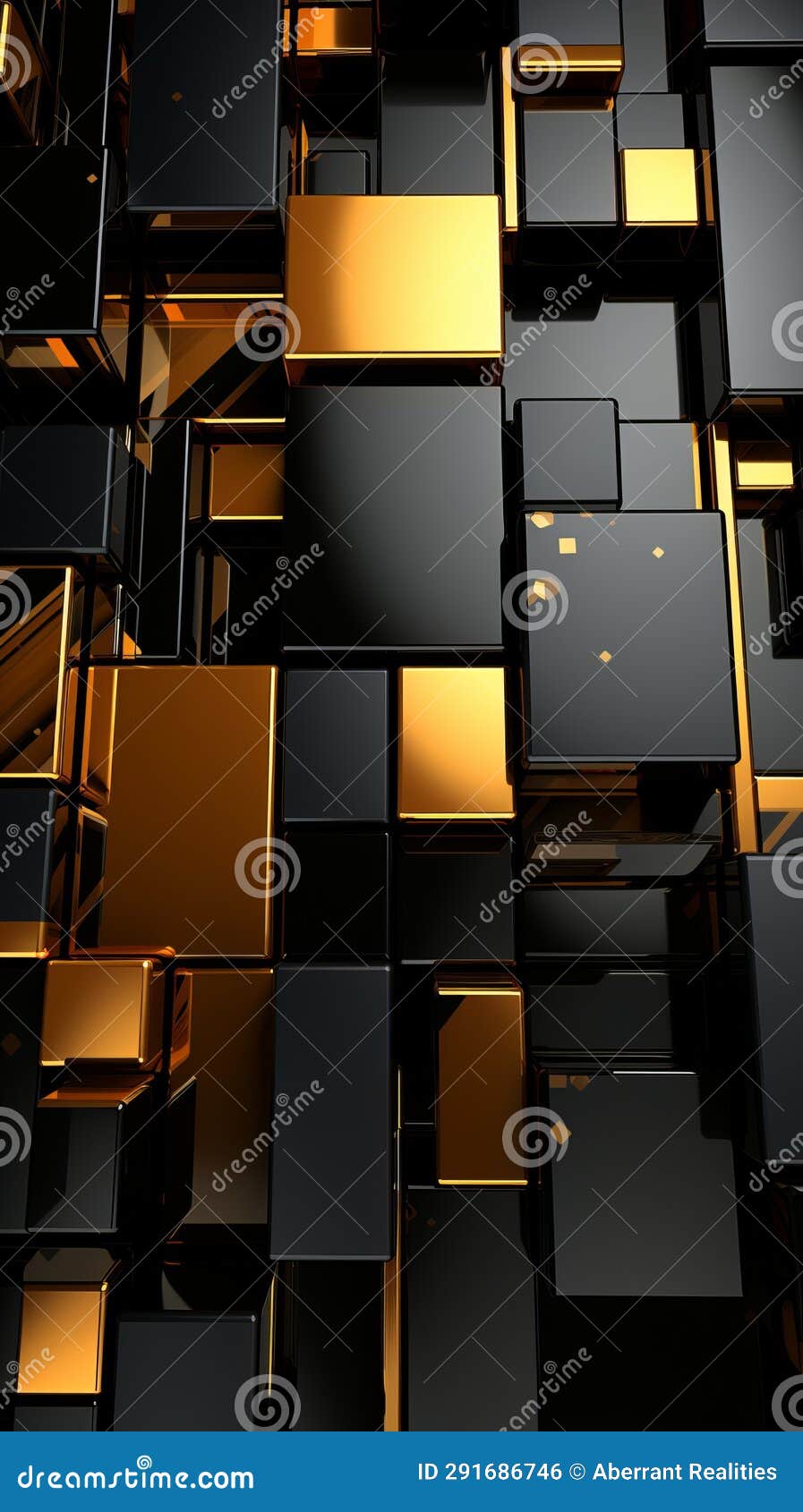 3d Black And Gold Abstract Wallpapers Royalty-Free Stock Image ...