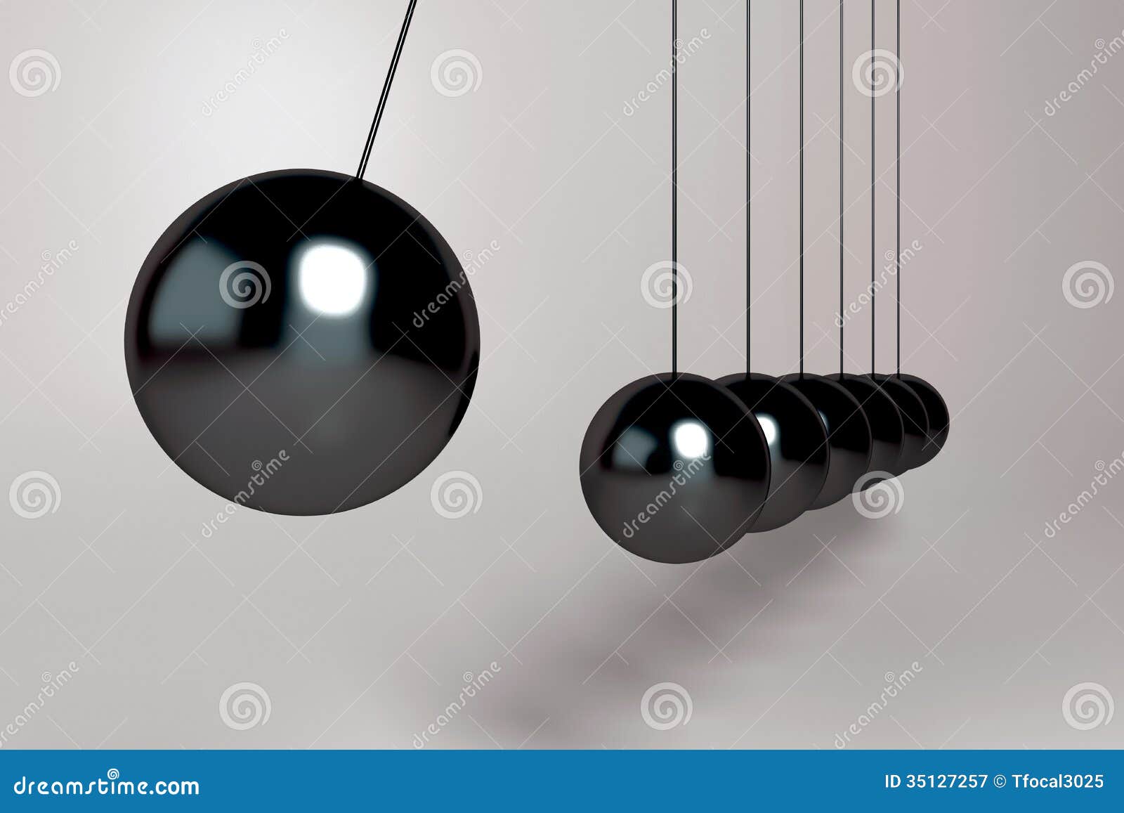 Pendulum Of Two Balls. Design. Animation With Two Balls On Ropes ...