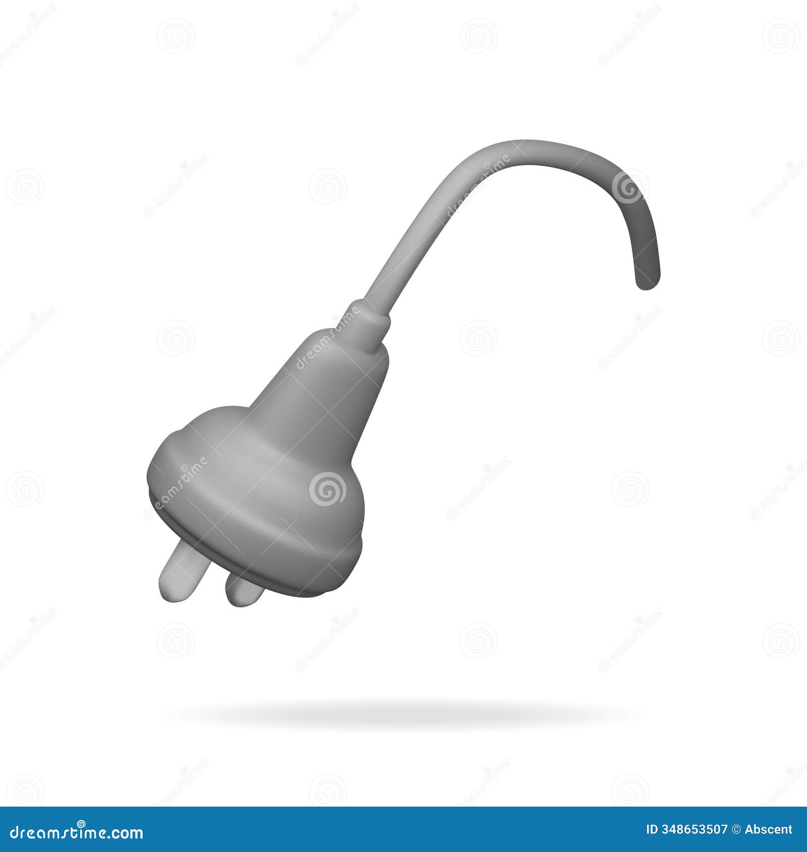 3d Black Plug for Socket Isolated Stock Vector - Illustration of power ...