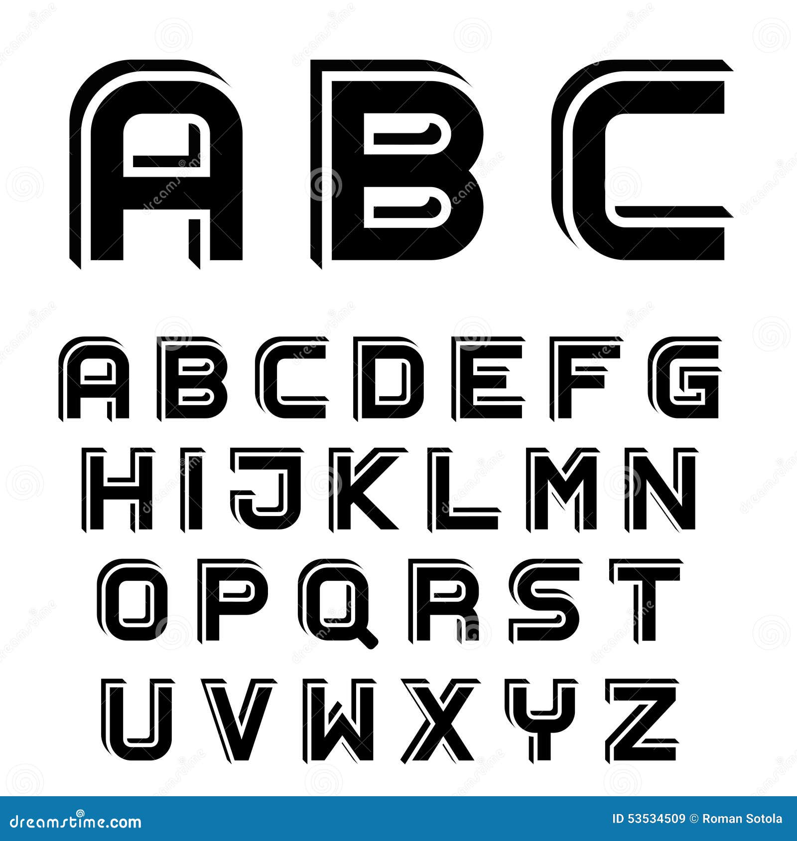 Simple Typography Alphabet