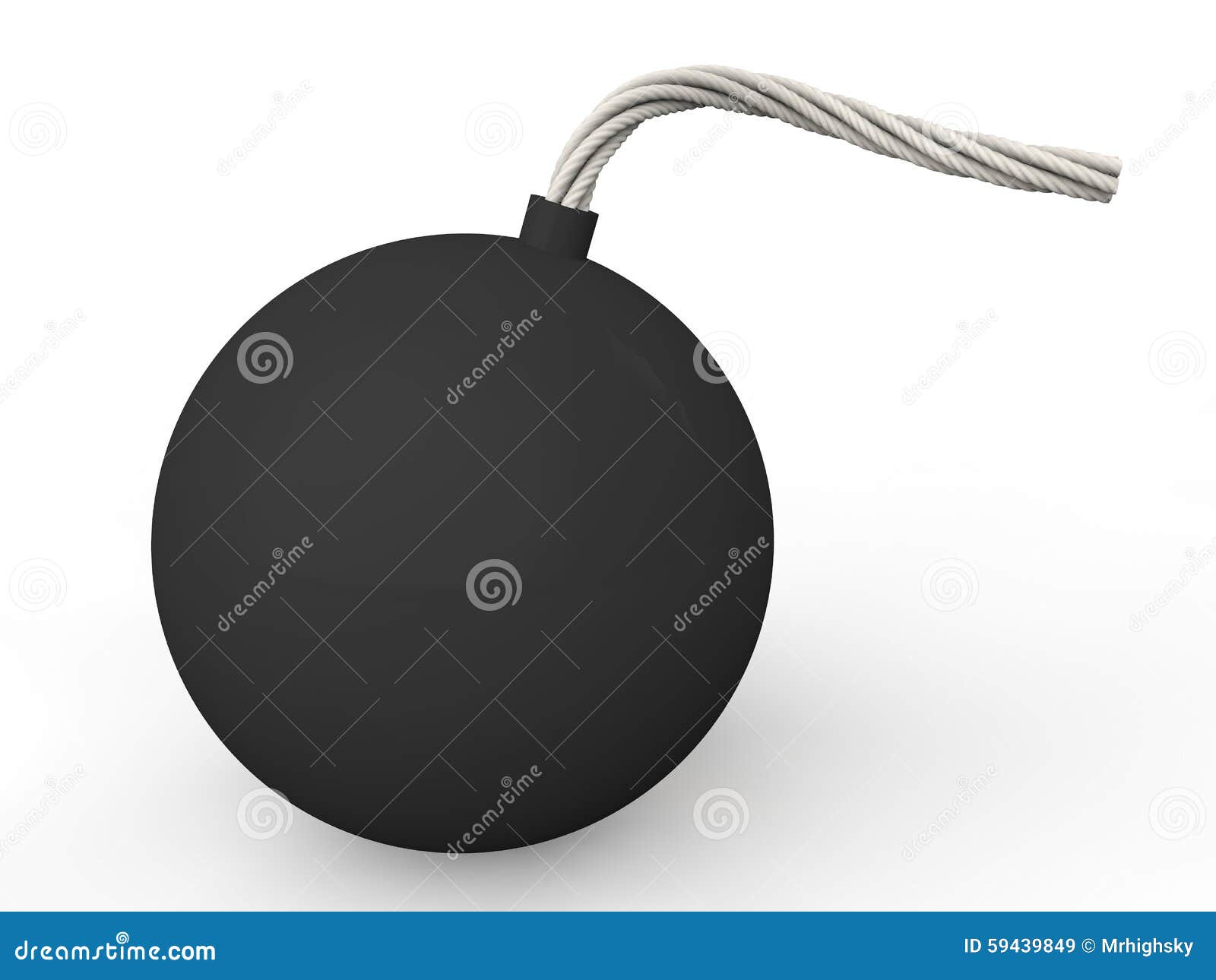 3d black spherical bomb stock illustration. Illustration of terrorism ...