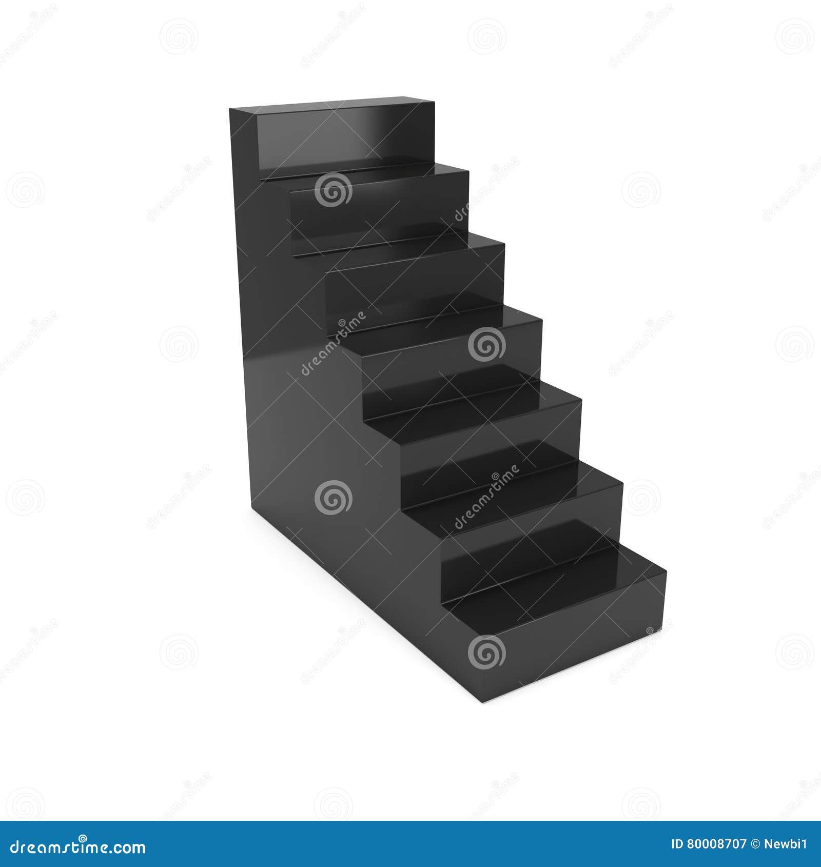 3D Black Stairs stock illustration. Illustration of business - 80008707