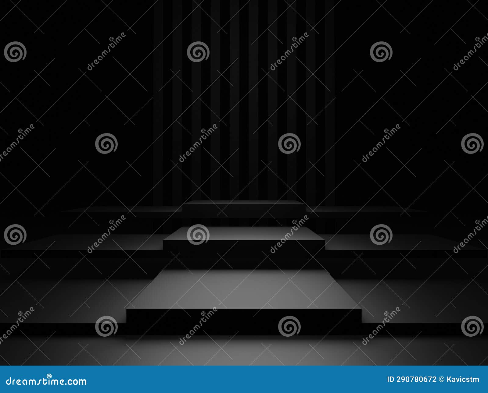 3D Black Step Background. Black Stair Stock Illustration - Illustration ...