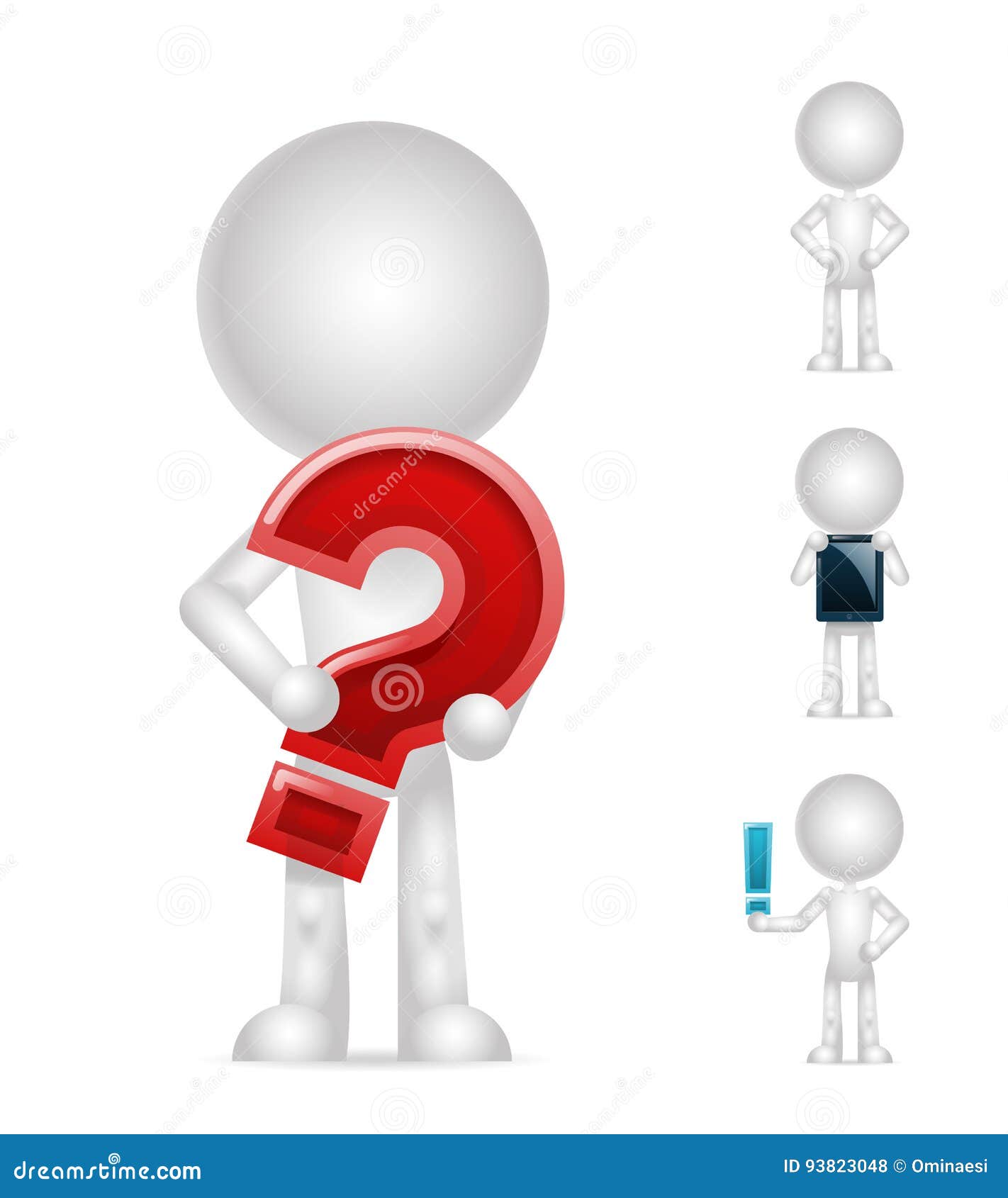 Character With Question Mark Royalty-Free Stock Photography ...