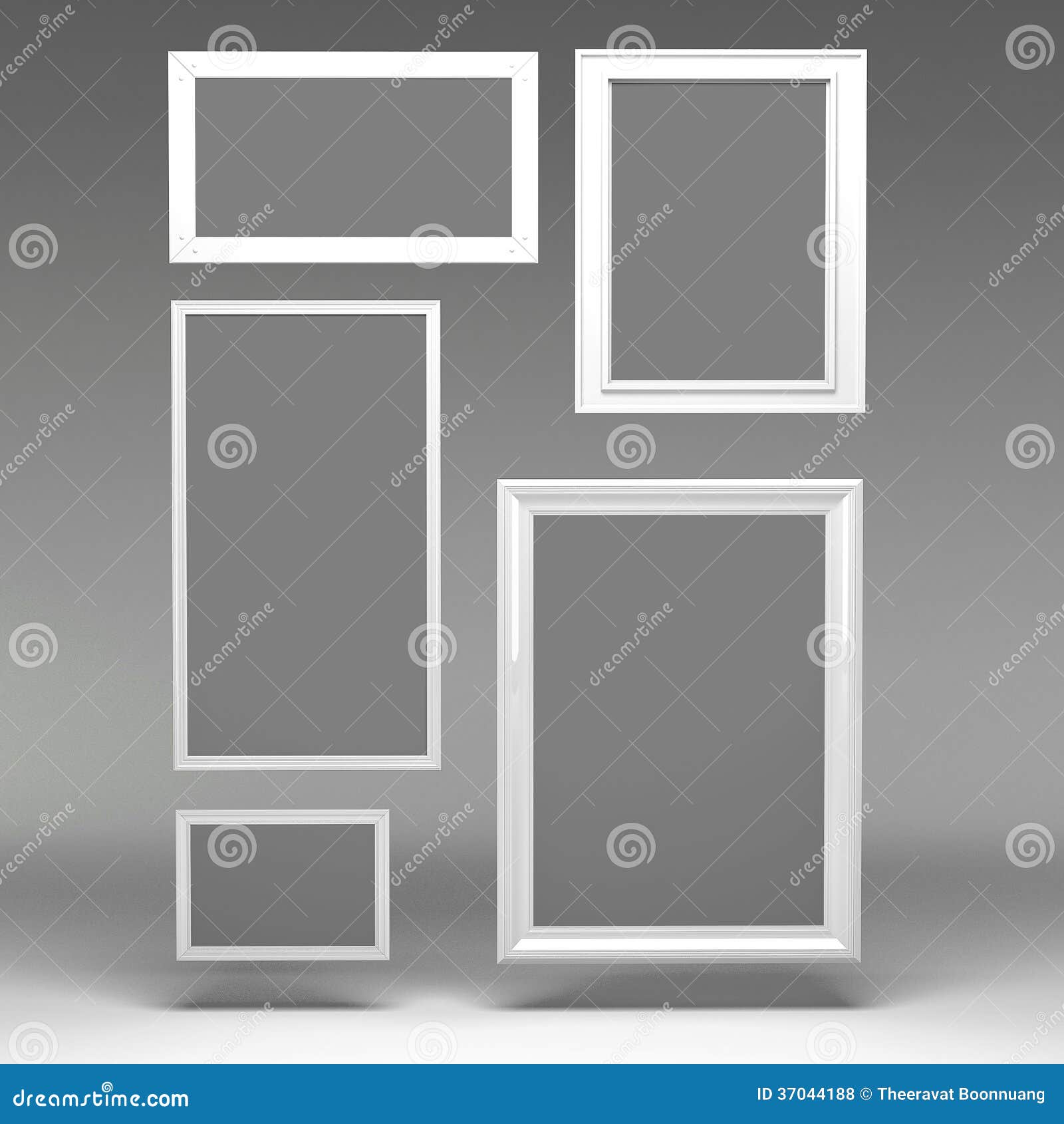 3d blank frames stock illustration. Illustration of element - 37044188