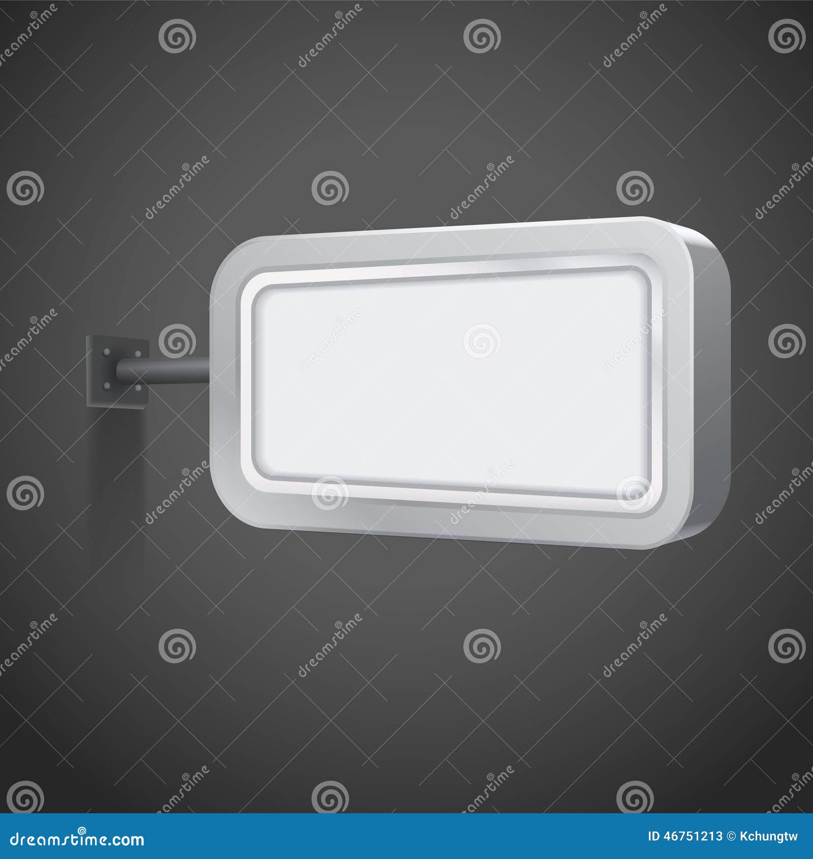 Blank Light Box Template. Street 3d Retail Lighting Billboards ...