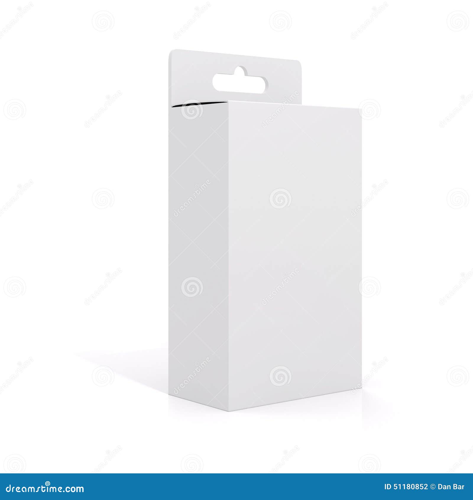 3d Blank Product Package Box Stock Illustration - Illustration of ...