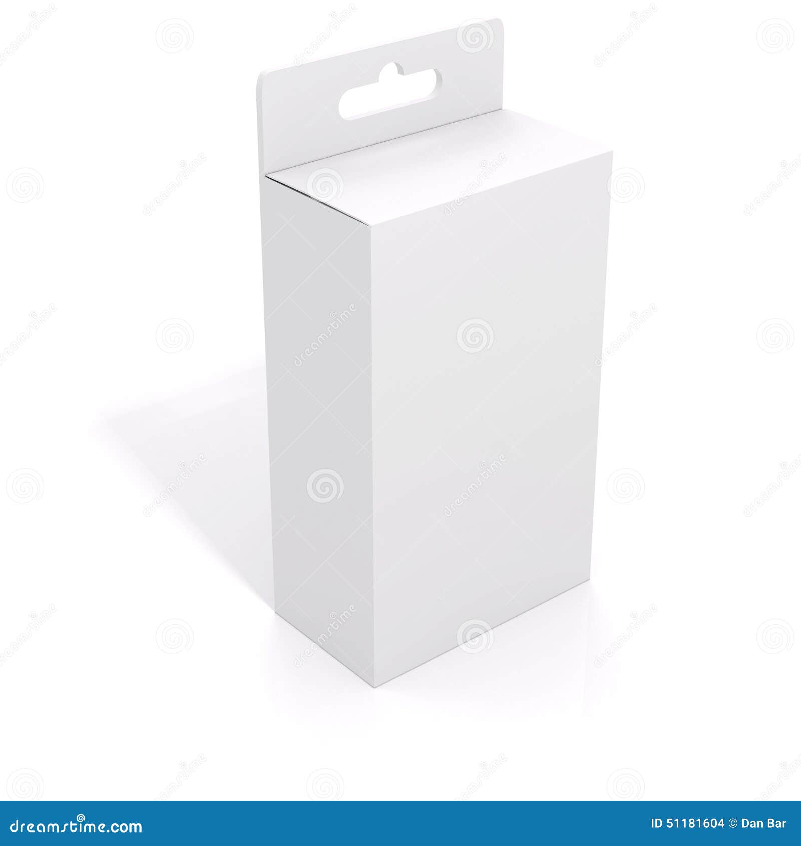 3d Blank Product Package Box Stock Illustration - Illustration of ...