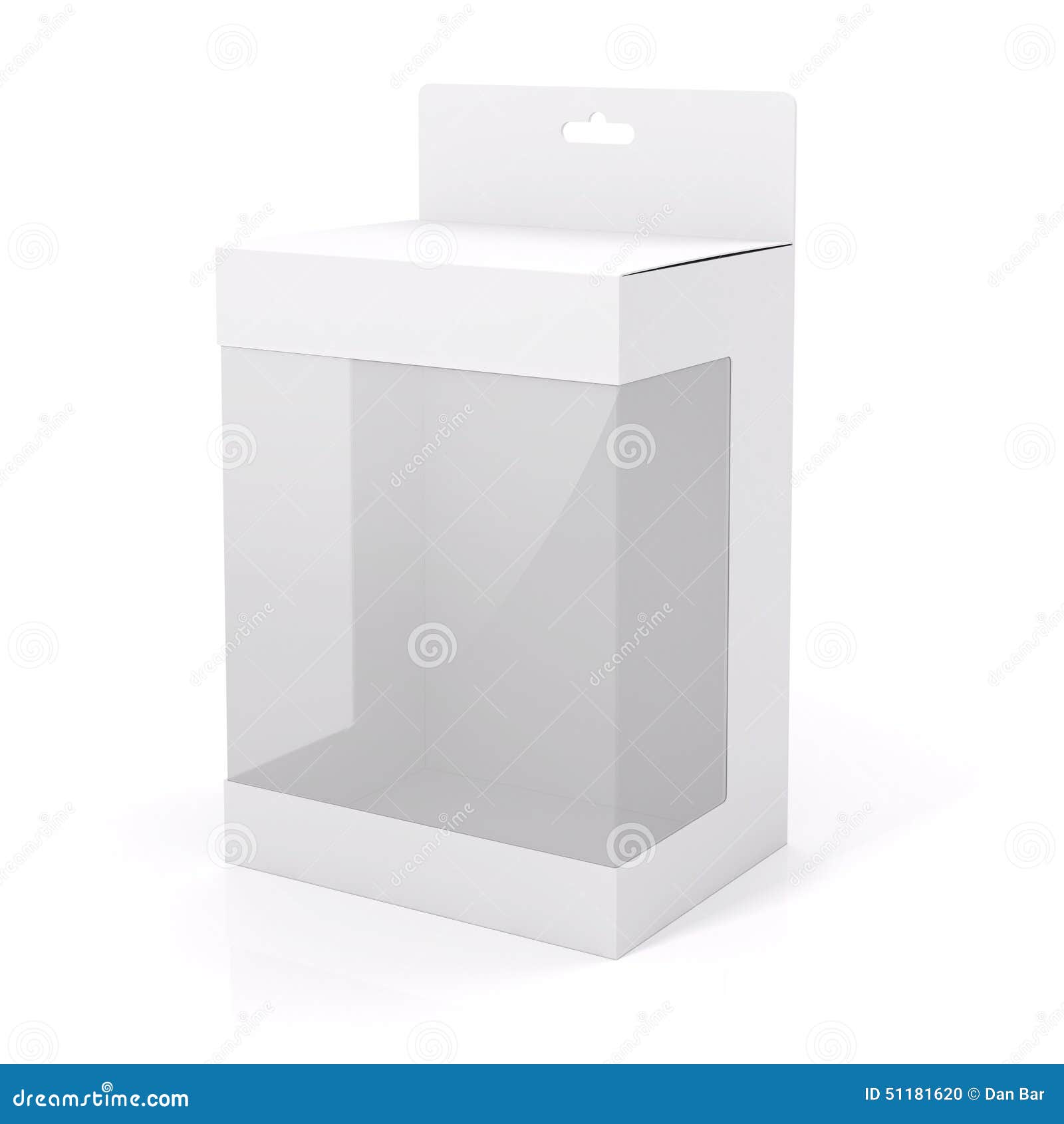 3d Blank Product Package Box Stock Illustration - Illustration of ...