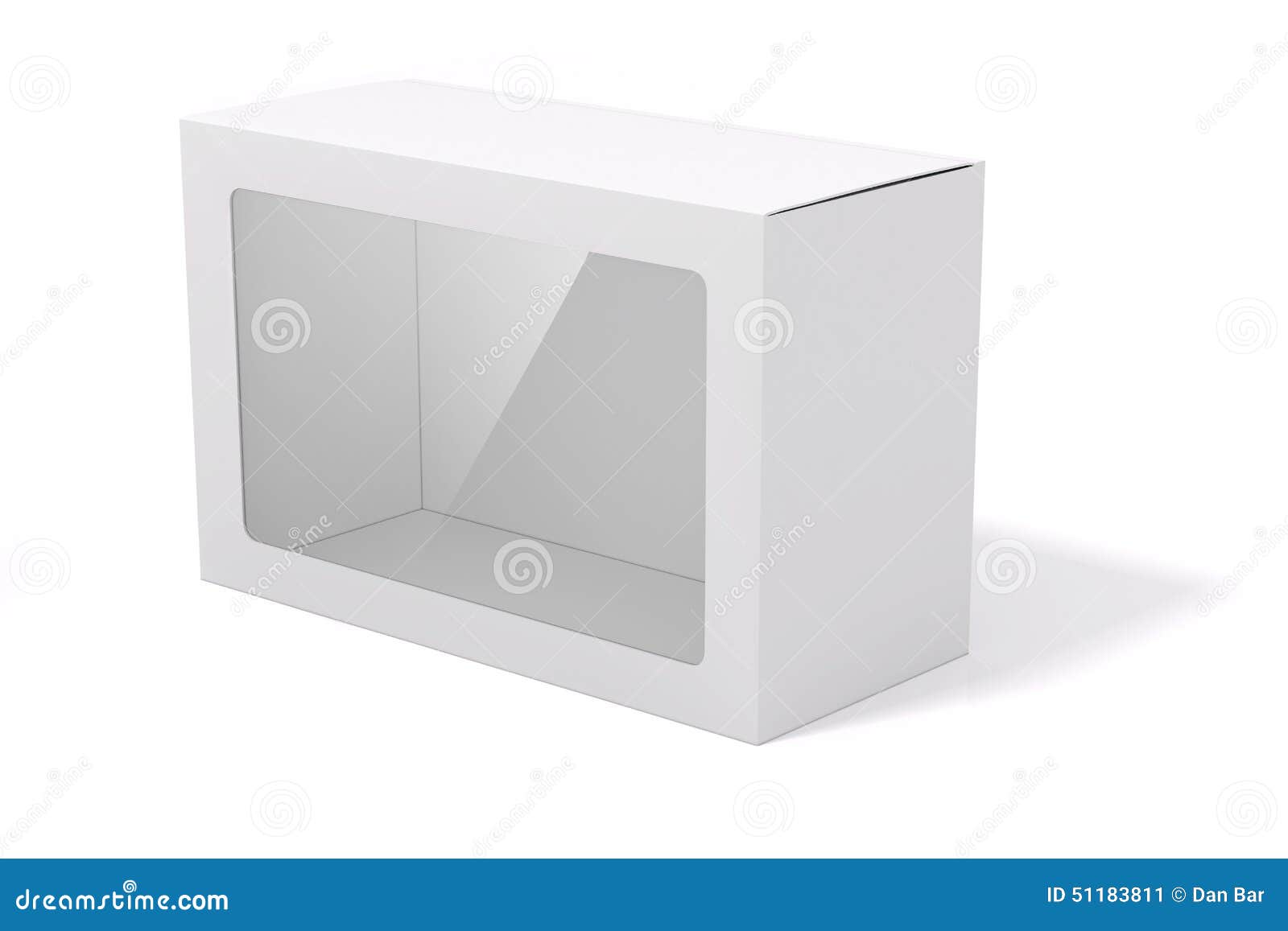 3d Blank Product Package Box Stock Illustration - Illustration of ...
