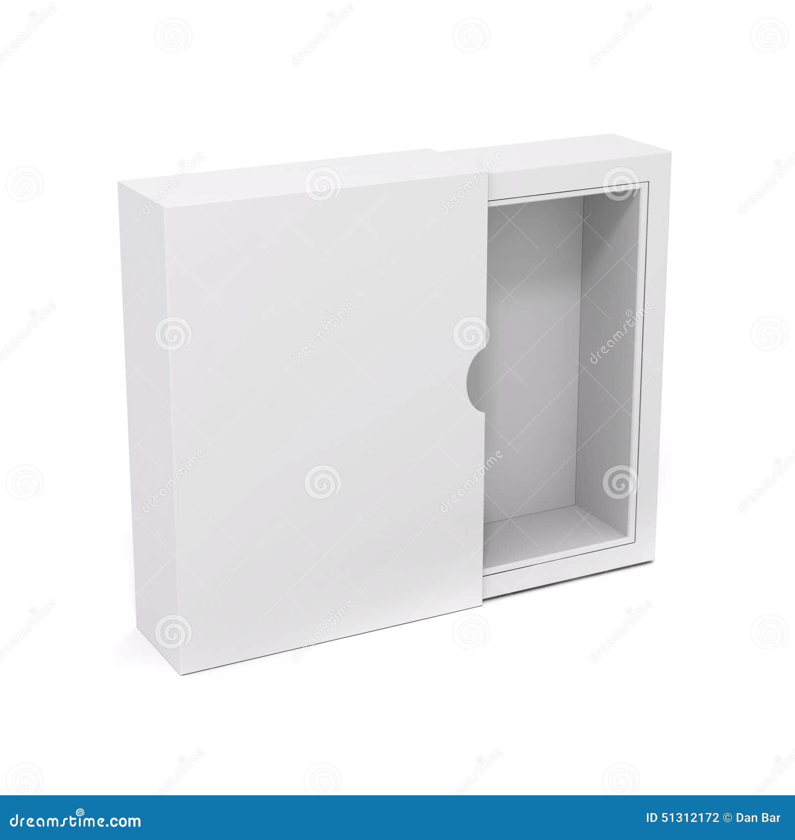 3d Blank Product Package Box Stock Illustration - Illustration of ...