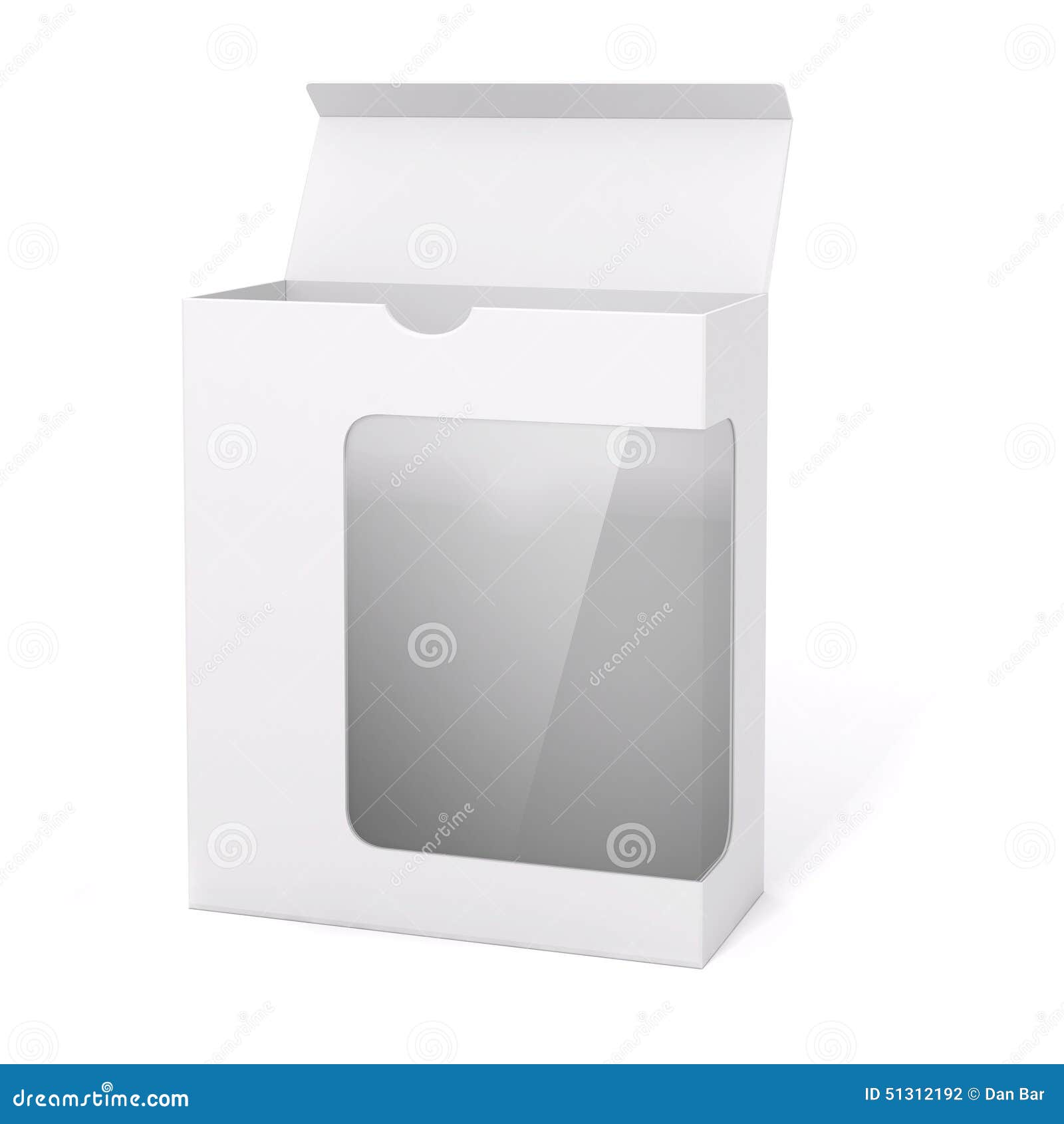 3d Blank Product Package Box Stock Illustration - Illustration of ...