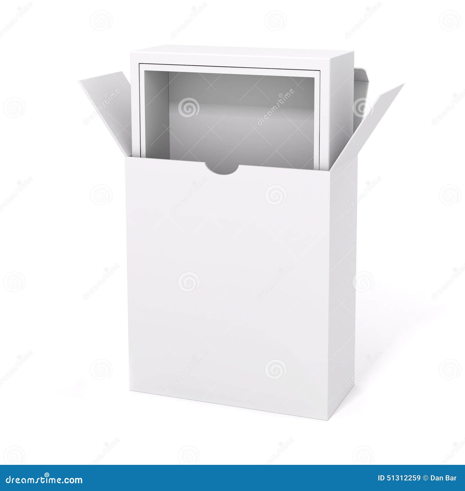 3d Blank Product Package Box Stock Illustration - Illustration of empty ...