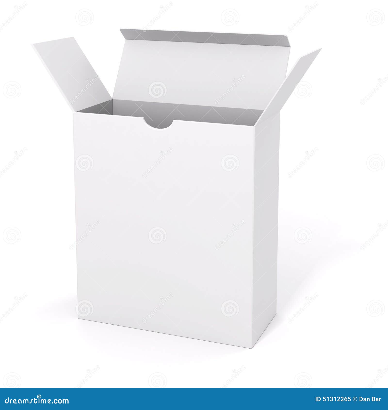 3d Blank Product Package Box Stock Illustration - Illustration of ...