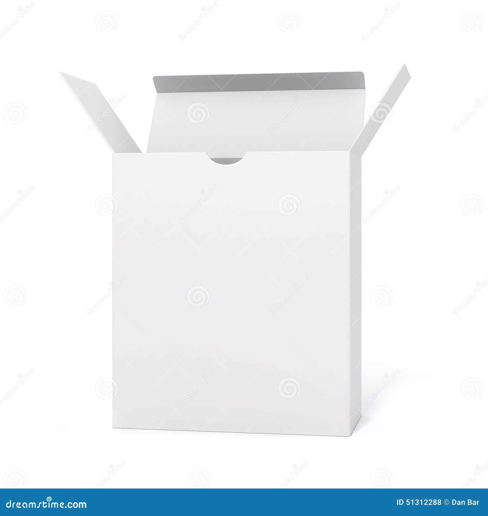 3d Blank Product Package Box Stock Illustration - Illustration of ...