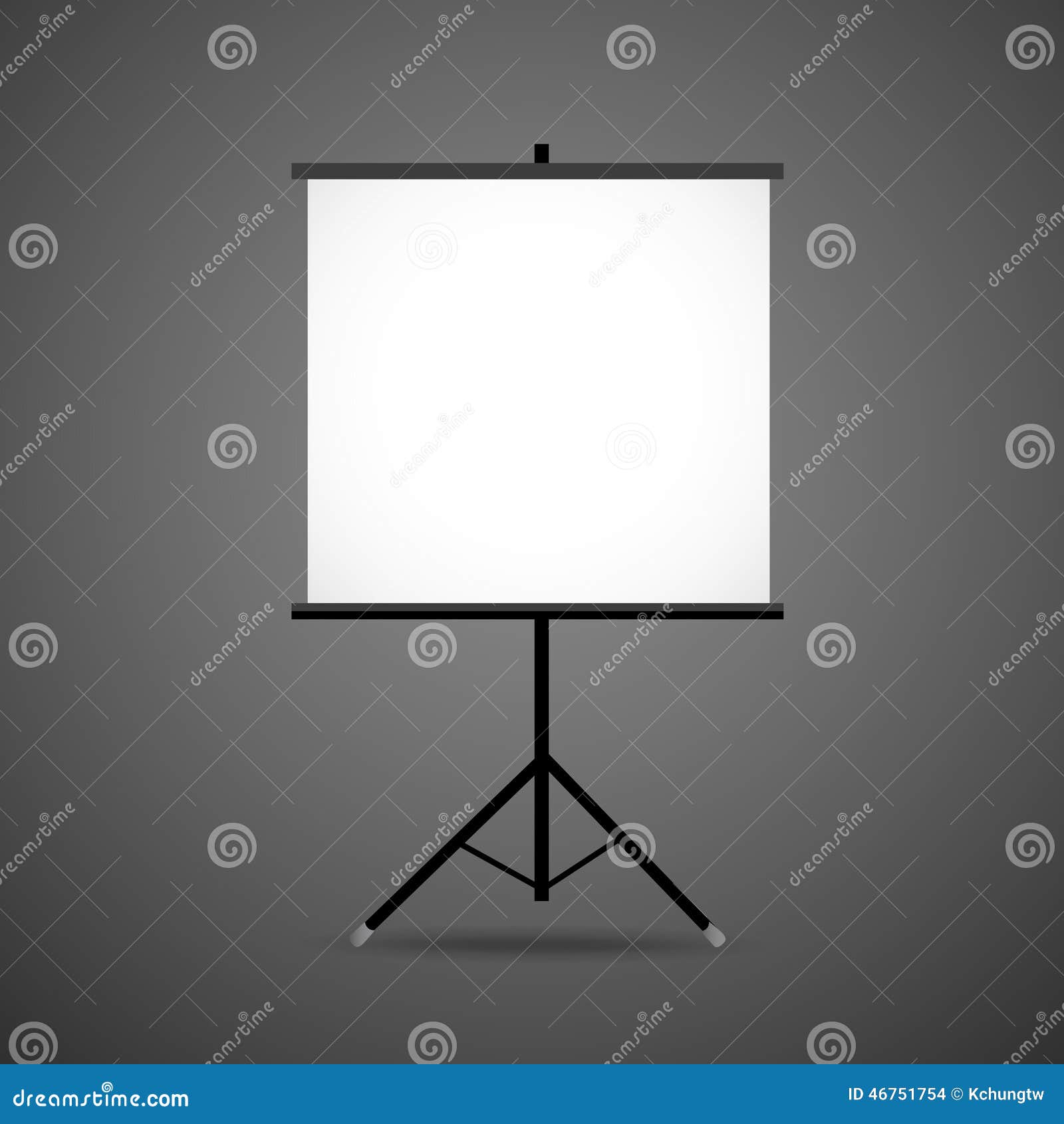 3d Blank Projection Screen Template Stock Vector - Illustration of ...