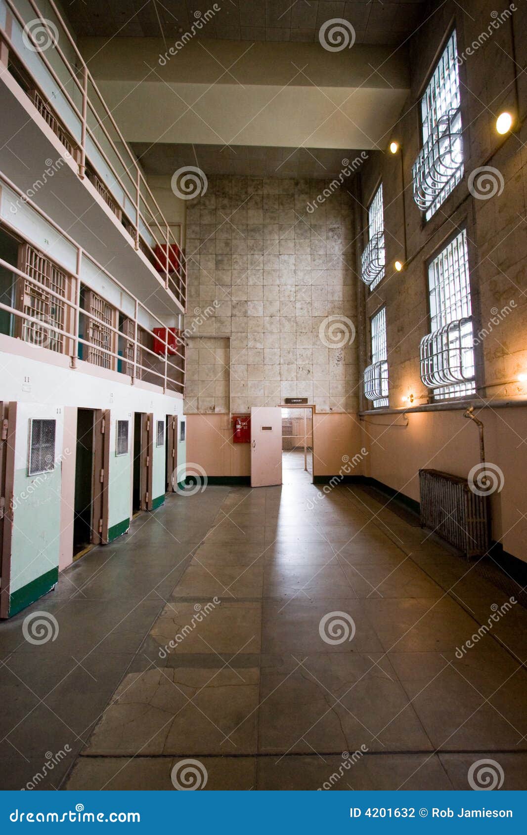 D Block Cells at Alcatraz stock photo. Image of landmark - 4201632