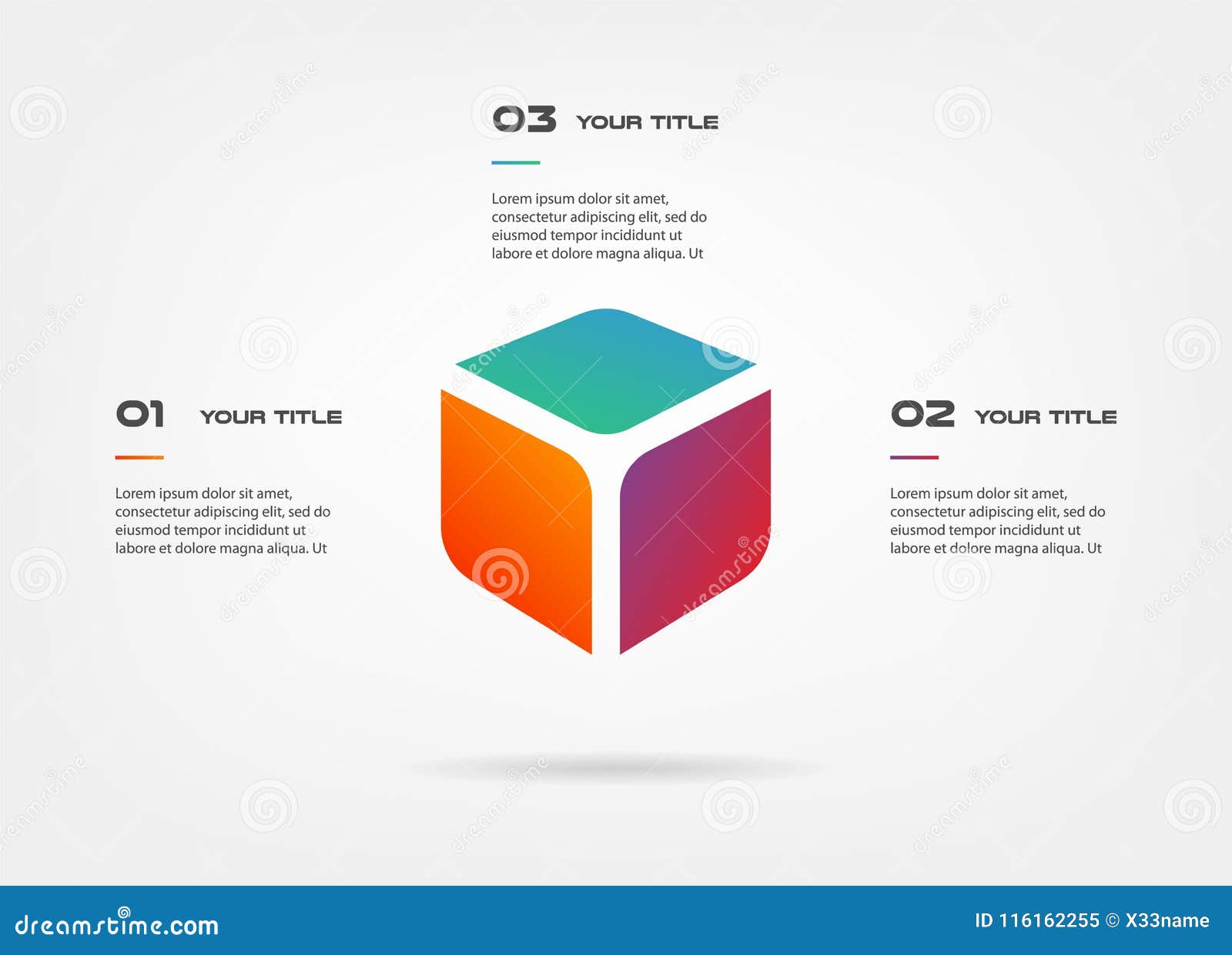 3d Blocks Infographics Step by Step. Element of Chart, Graph, Diagram ...