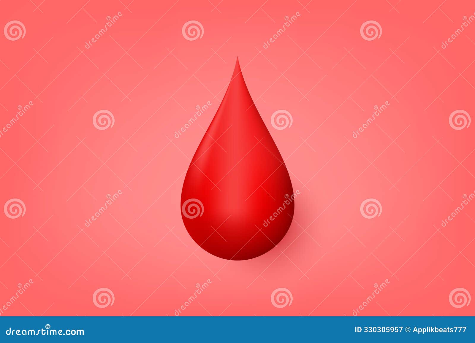 3d Blood Droplet Icon. Blood Donation Concept Stock Vector ...
