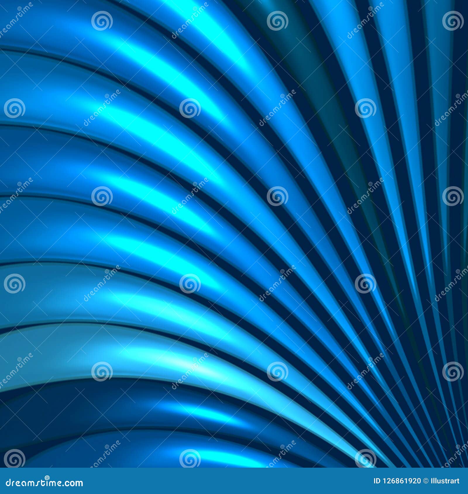 3d blue abstract design stock illustration. Illustration of bright ...