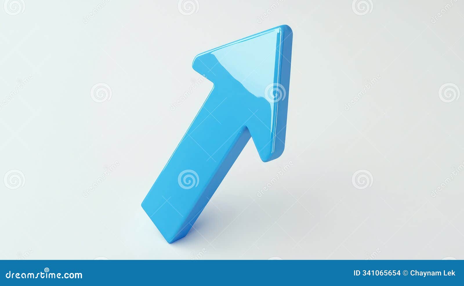 3D Blue Arrow stock illustration. Illustration of whimsical - 341065654