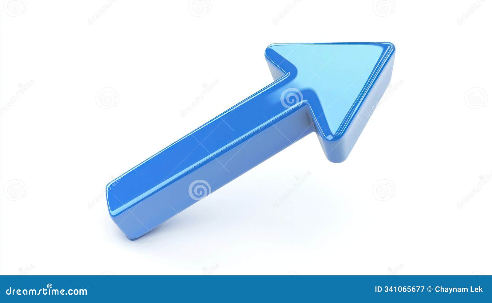 3D Blue Arrow stock illustration. Illustration of element - 341065677