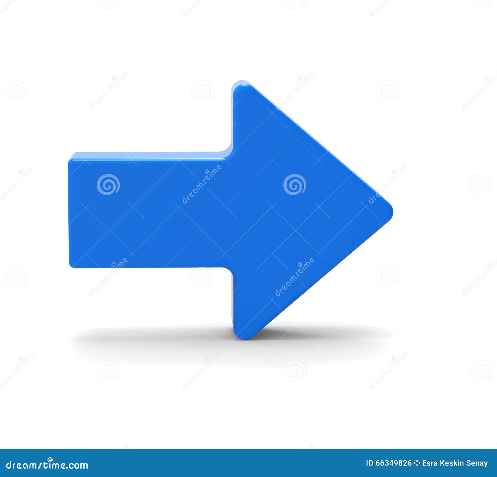 3d Blue arrow symbol stock illustration. Illustration of icon - 66349826